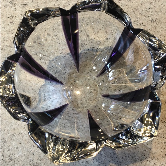 DRESDEN | Accents | Dresden Crystal Bowl Made In Germany Amthstclear ...